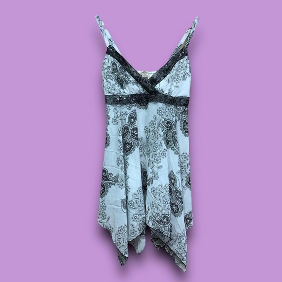 MKM Designs | Tops | Vintage 200s Mkm Designs Paisley Sheer Sequin Lace ...